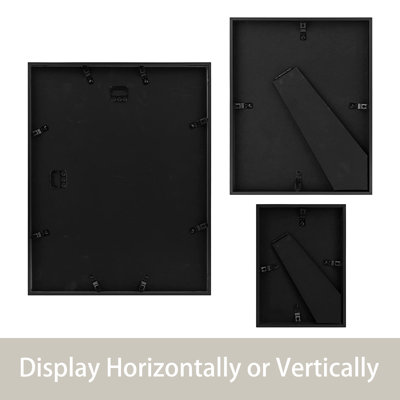 Three Posts™ Luray 7 Piece Matte Metal Gallery Picture Frame with Real Glass Set & Reviews | Wayfair